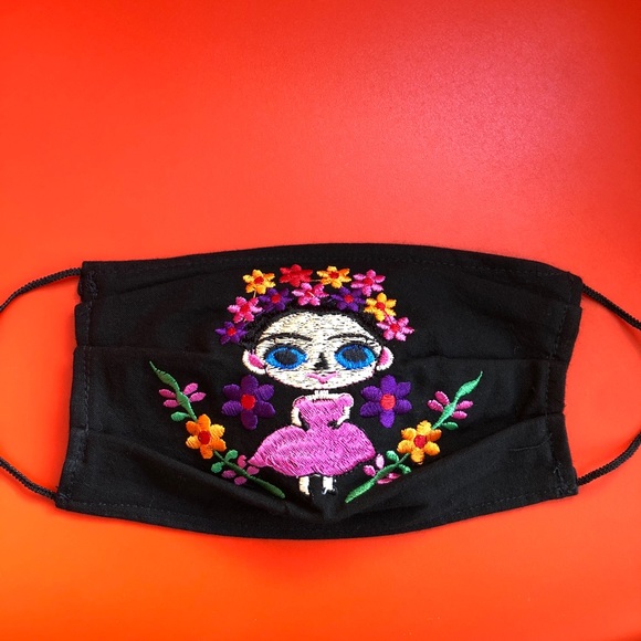 Accessories | Artisanal Face Mask Blue Eyed Folklorico Dress | Poshmark